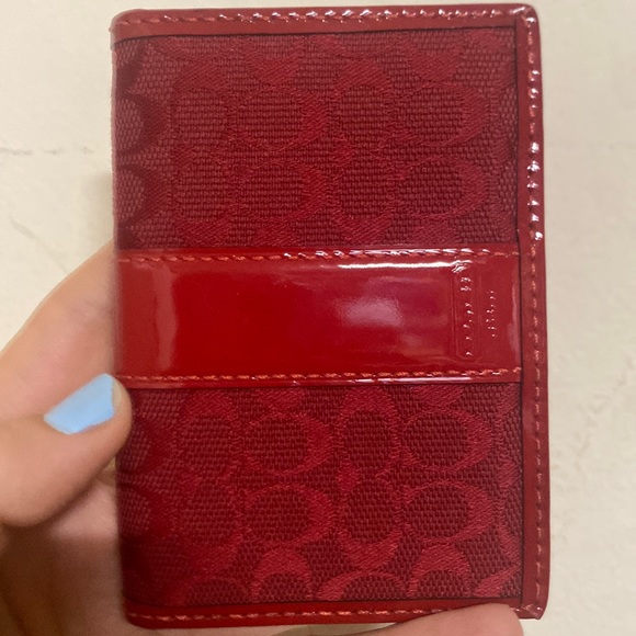 Coach | Accessories | Coach Cardinal Red Card Holder With Patent ...